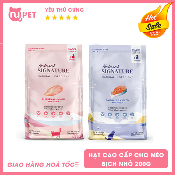 Thức ăn hạt Natural Signature Cho Mèo Mọi Lứa Tuổi - Nu Pet - Nuôi Pet ...