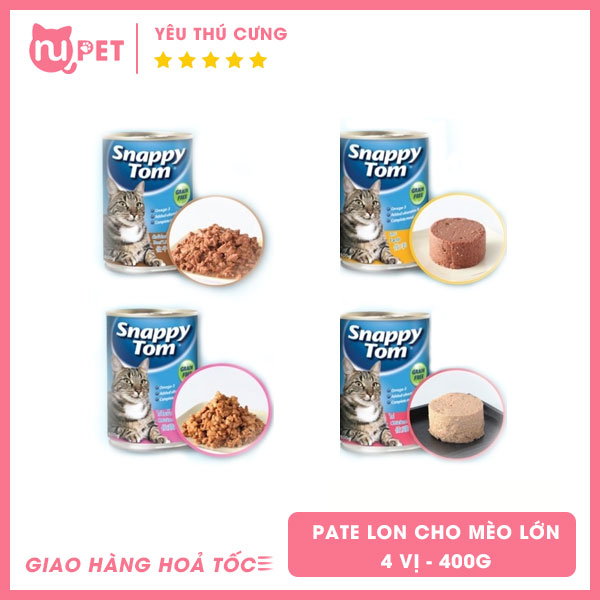 Thức Ăn Cho Mèo Pate Lon Snappy Tom 400g | Pate Snappy Tom Thái Lan ...